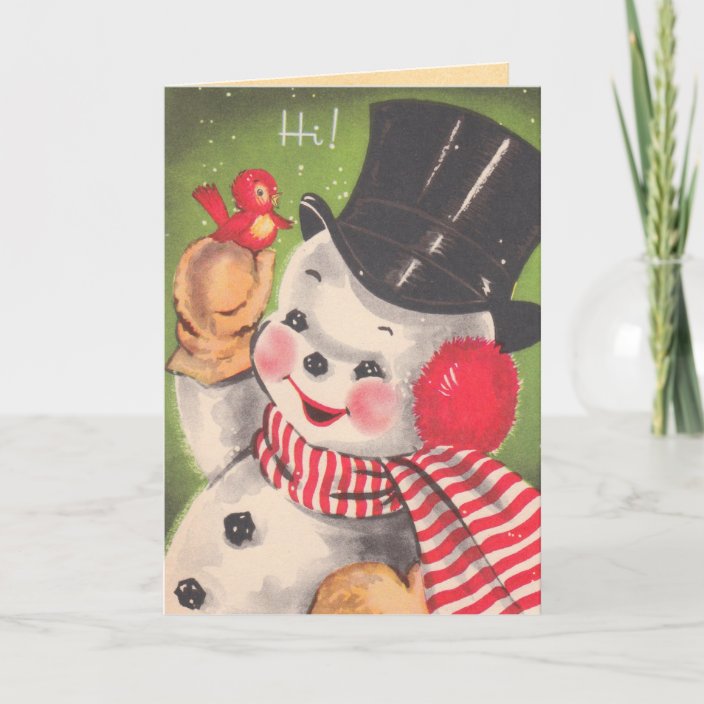 Cute Snowman Card | Zazzle.com