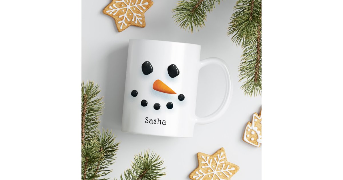 Cute Snowman Christmas Personalized Holiday Coffee Mug | Zazzle