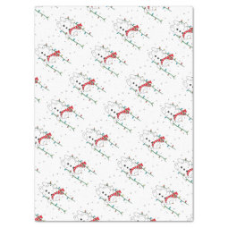 Cute Snowman Tissue Paper | Zazzle