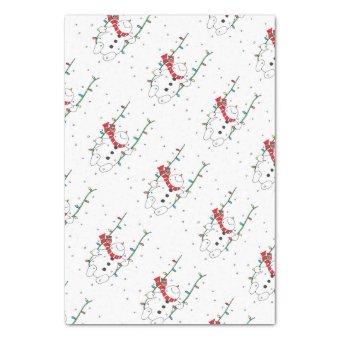 Cute Snowman Tissue Paper | Zazzle