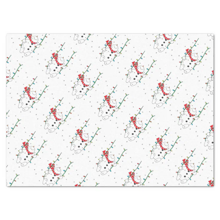 Cute Snowman Tissue Paper | Zazzle