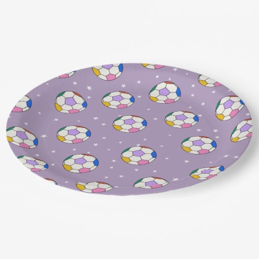 Cute Soccer Ball Birthday Party Plates | Zazzle