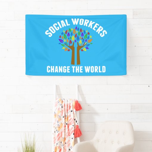 Cute Social Work Quote Banner | Zazzle