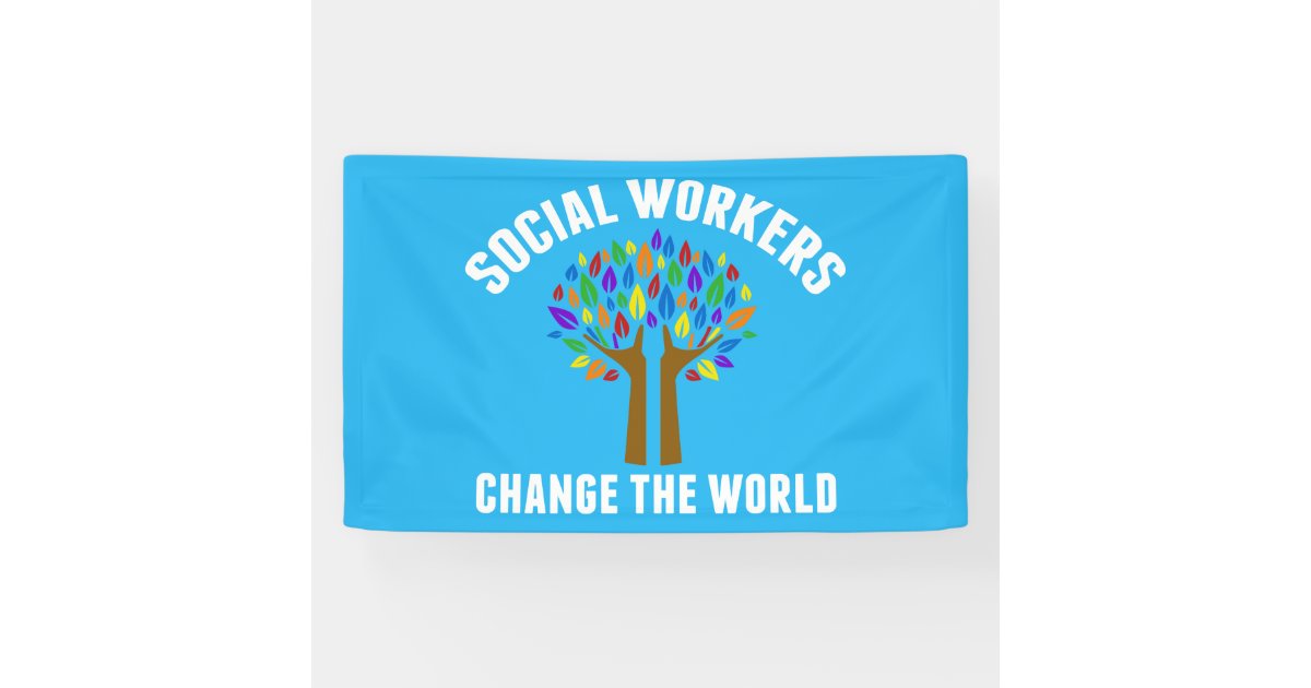 Cute Social Work Quote Banner | Zazzle