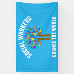 Cute Social Work Quote Banner | Zazzle