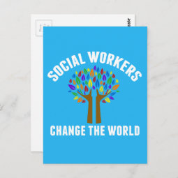 Cute Social Work Quote Postcard | Zazzle