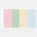 Cute Soft Pastel Pink Blue Green Yellow Checkered Kids' Labels | Zazzle