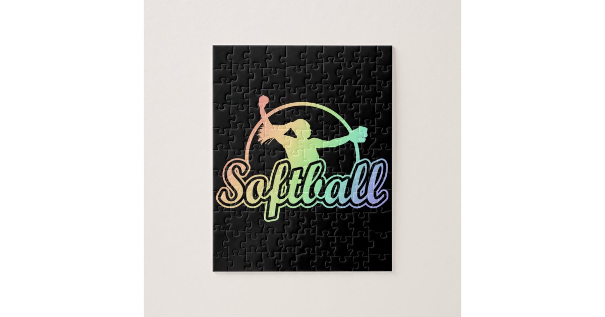 Cute Softball Jigsaw Puzzle | Zazzle