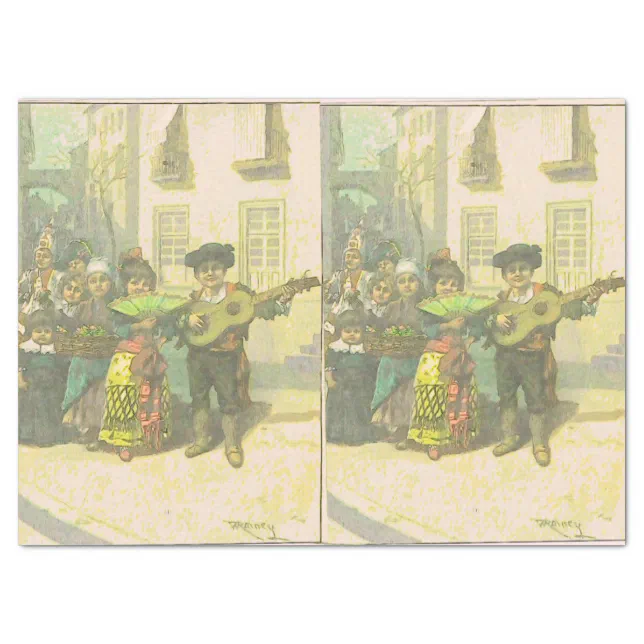 Cute Spanish Motif decoupage and gift wrap Tissue Paper | Zazzle