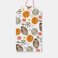 Cute Sports Balls Kids Boy Birthday Thank You Gift Tags | Zazzle