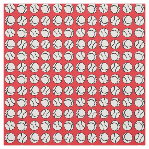 Baseball Fabric | Zazzle