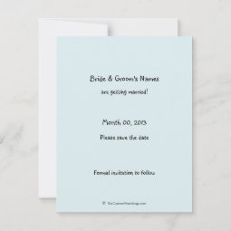 Cute Stick Figure Save the Date Cards | Zazzle