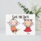 Cute Stick Figure Save the Date Invitation | Zazzle
