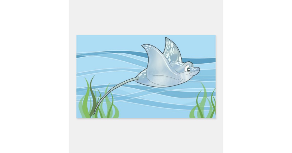 Cute Stingray Stickers | Zazzle