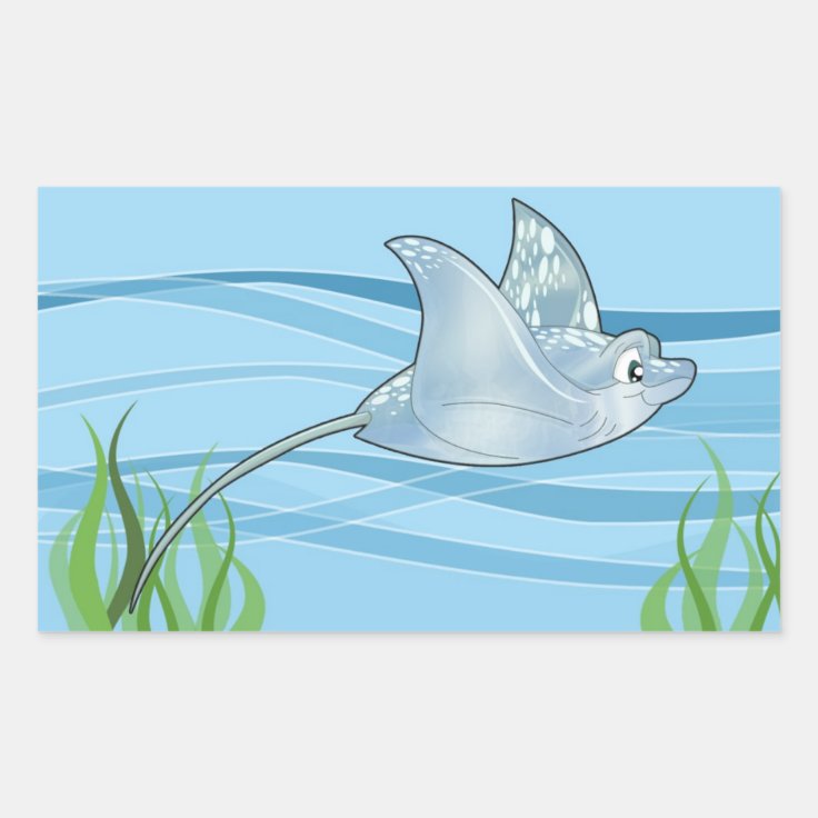 Cute Stingray Stickers | Zazzle