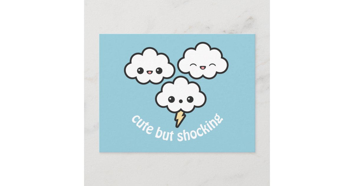 Cute Storm Clouds Postcard | Zazzle
