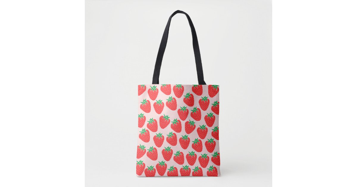 Cute Strawberries Tote Bag Zazzle