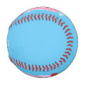 Cute strawberry ice cream sundae cartoon baseball | Zazzle
