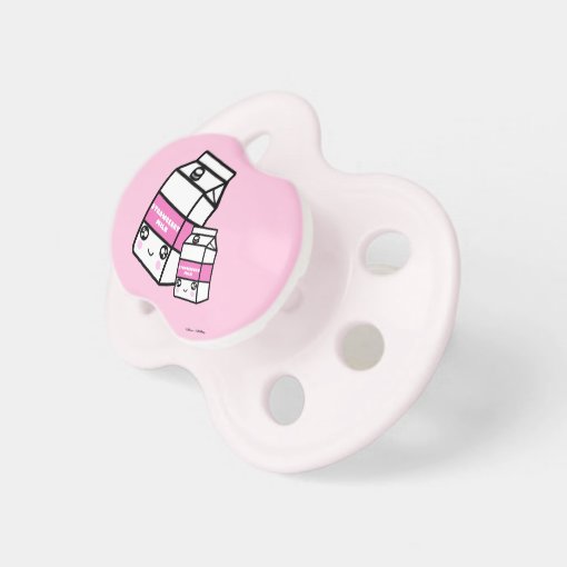 Cute Strawberry Milk Sweet Dreams Dairy Kawaii Pacifier | Zazzle