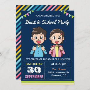 End Of School Year Party Invitations | Zazzle