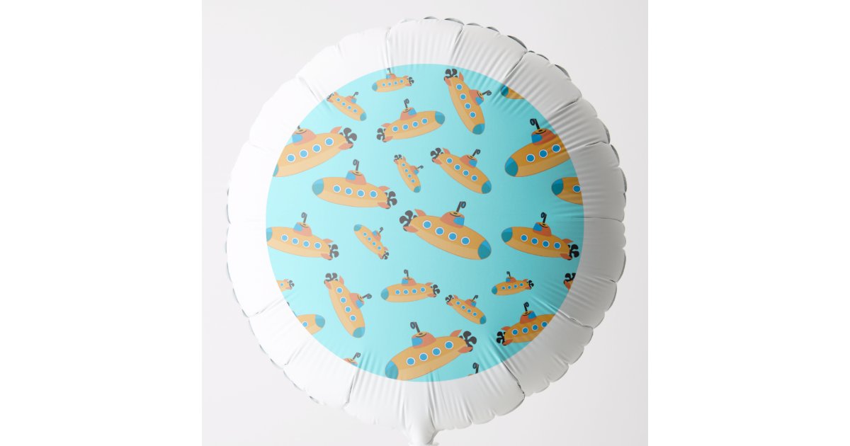 Cute Submarine Pattern Balloon | Zazzle