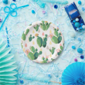 Cute Succulent Lovely Cactus Paper Plates | Zazzle