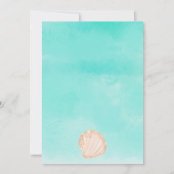 Cute summer ocean little pearl baby shower invitation | Zazzle