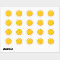 Cute sun Classic Round Sticker | Zazzle