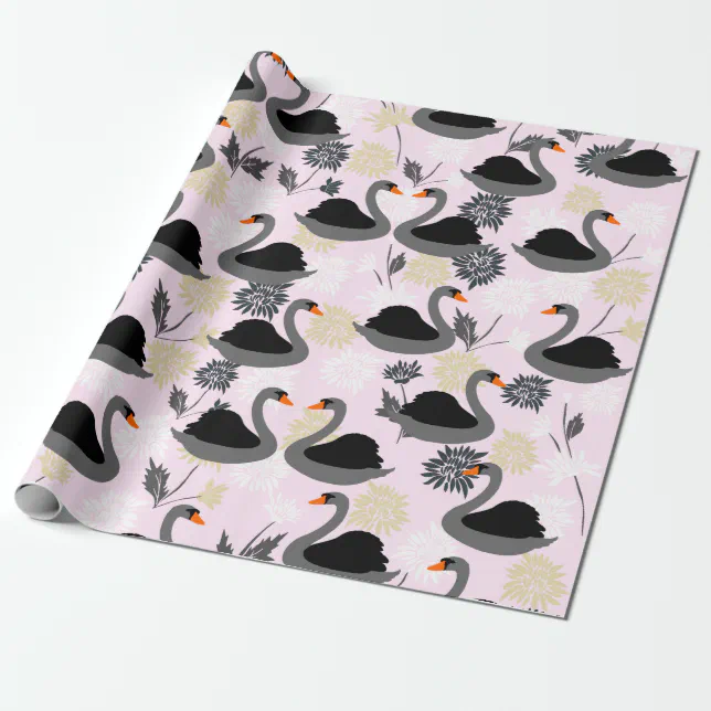 Cute Swan Wrapping Paper | Zazzle