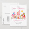 Cute Sweet Celebration Candyland Kids Birthday Postcard | Zazzle