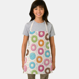 Cute Sweet Donuts Baking Party Apron | Zazzle