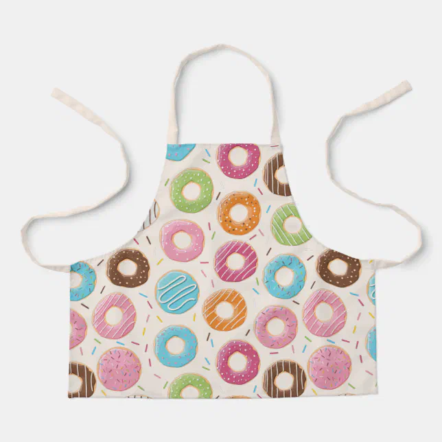 Cute Sweet Donuts Baking Party Apron | Zazzle