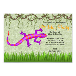 Lizard Birthday Invitations & Announcements | Zazzle