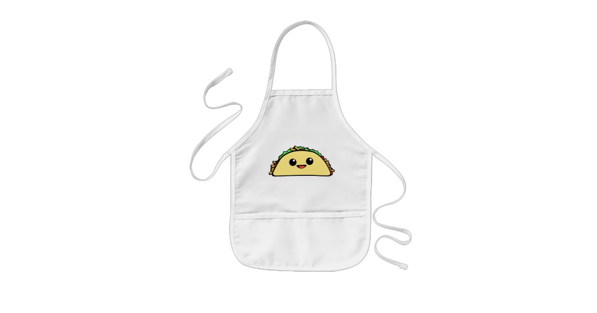 cute taco character kids' apron | Zazzle