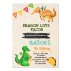Dragon love tacos party invitation | Zazzle.com