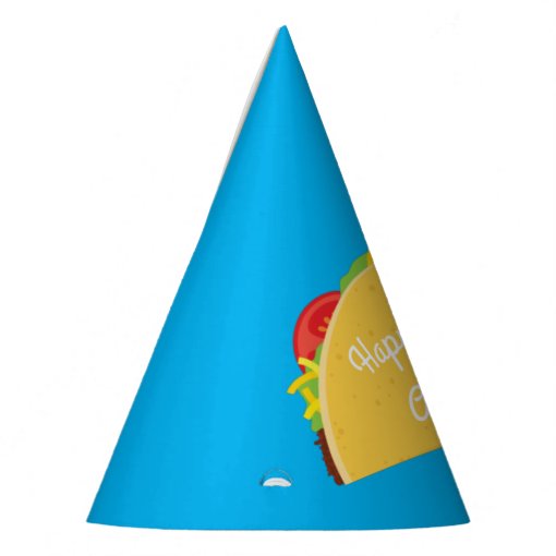 Cute Taco Kids 1st Birthday Party Mexican Food Party Hat | Zazzle