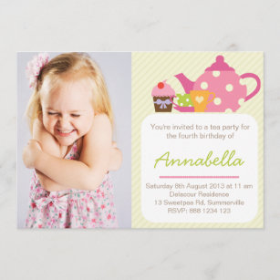 Kids Tea Party Invitations