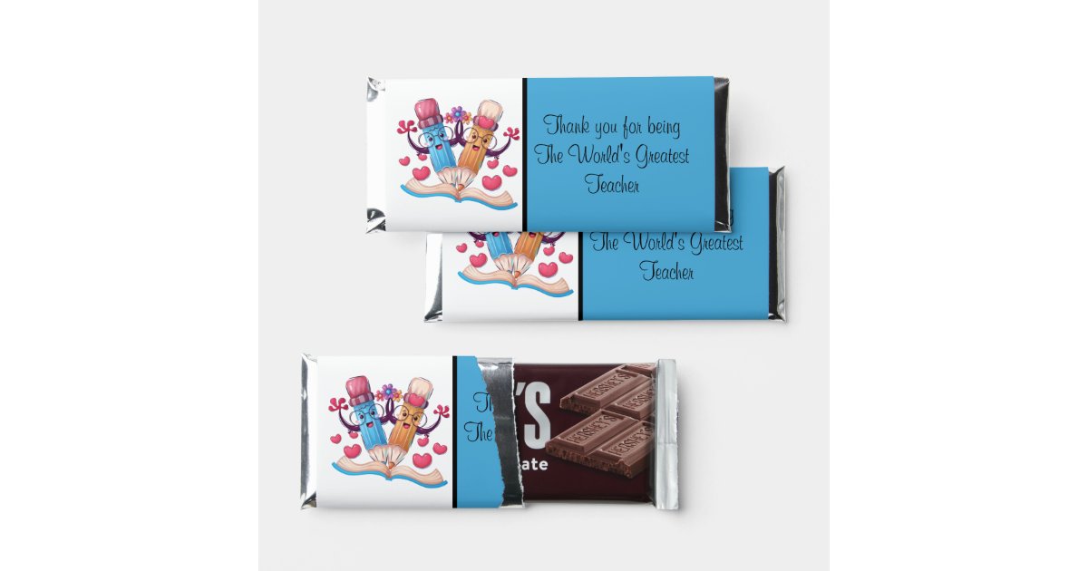 cute Teacher facts thank you Hershey Bar Favors | Zazzle