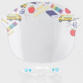 Cute Teacher School Supplies Face Shield | Zazzle