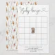 Cute Teddy Bear Baby Shower Bingo Game | Zazzle