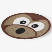 Cute Teddy Bear Face Paper Plates | Zazzle