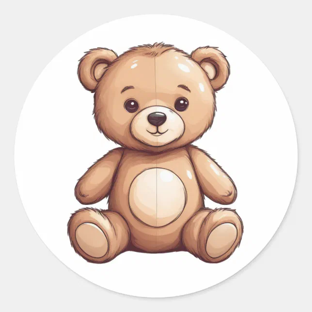 cute teddy bear sticker | Zazzle