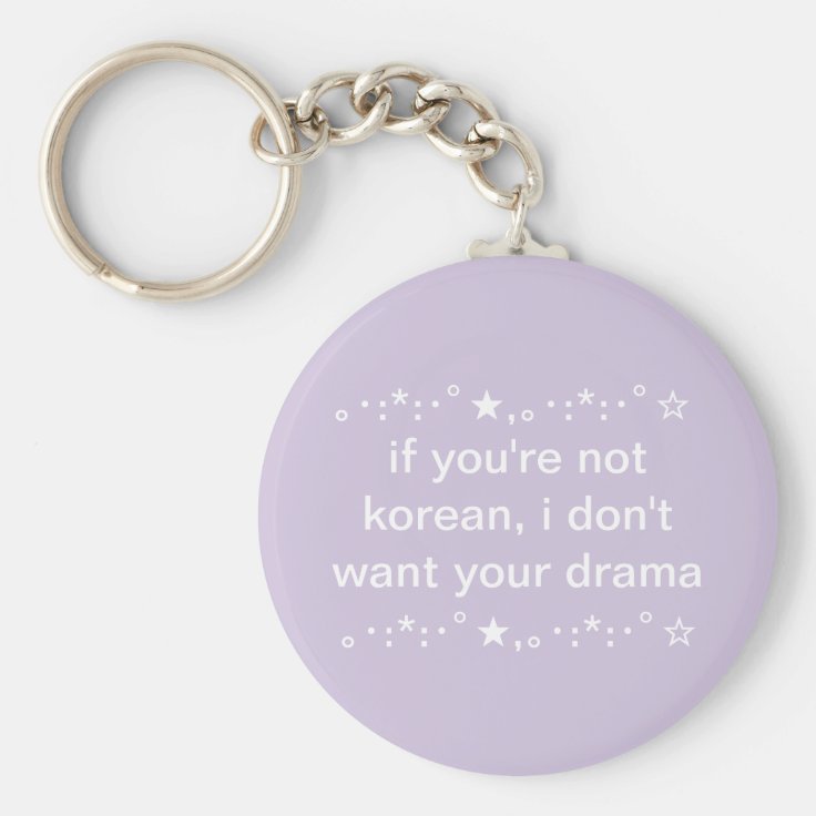 Cute Teen Aesthetic Kpop & Kdrama Keychain | Zazzle