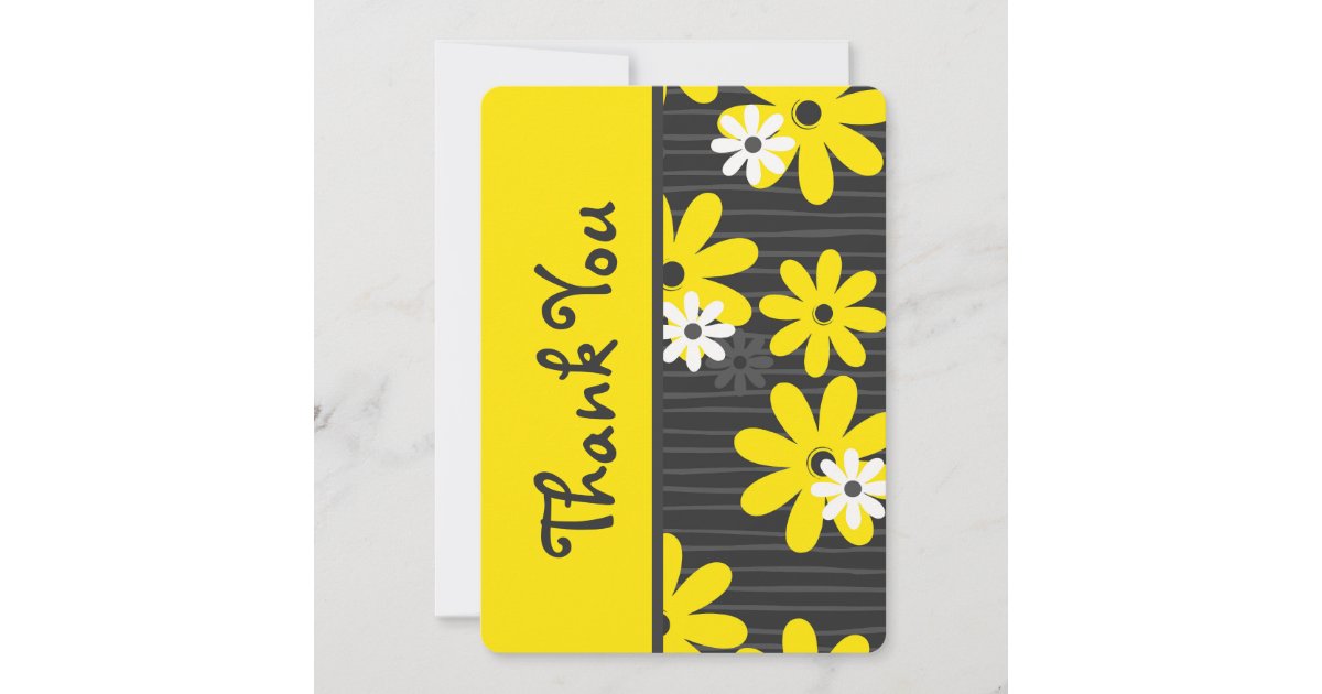 Cute Thank You Card Pretty Floral Thank You Note | Zazzle