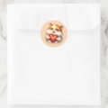Cute Thank you Hamster Classic Round Sticker | Zazzle