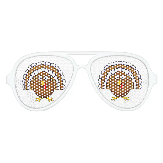 Cute Thanksgiving Turkey Party Shades | Zazzle