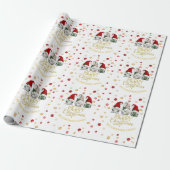 Cute Three Gnomes Merry Christmas Family Wrapping Paper | Zazzle