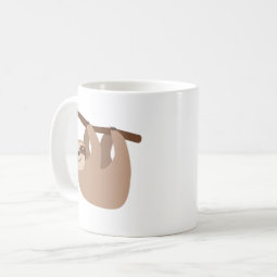 Cute Three-Toed Sloth Coffee Mug | Zazzle