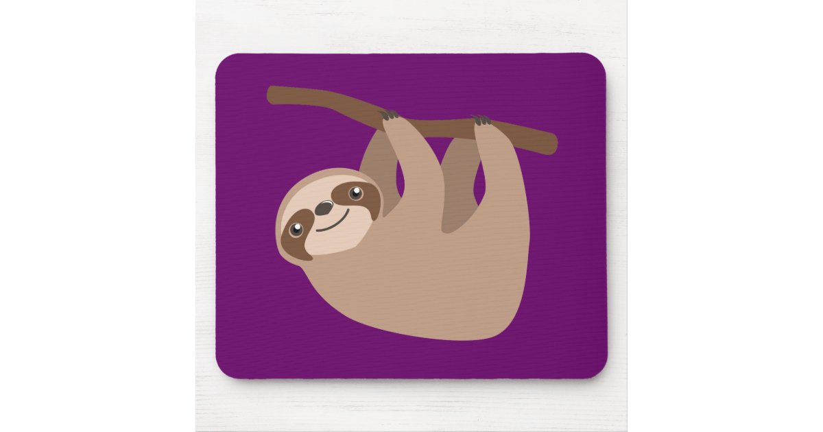 Cute Three-Toed Sloth Mouse Pad | Zazzle
