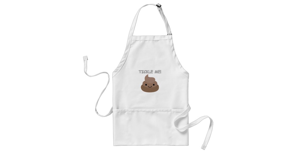 Cute Tickle Me Poop Emoji Adult Apron | Zazzle